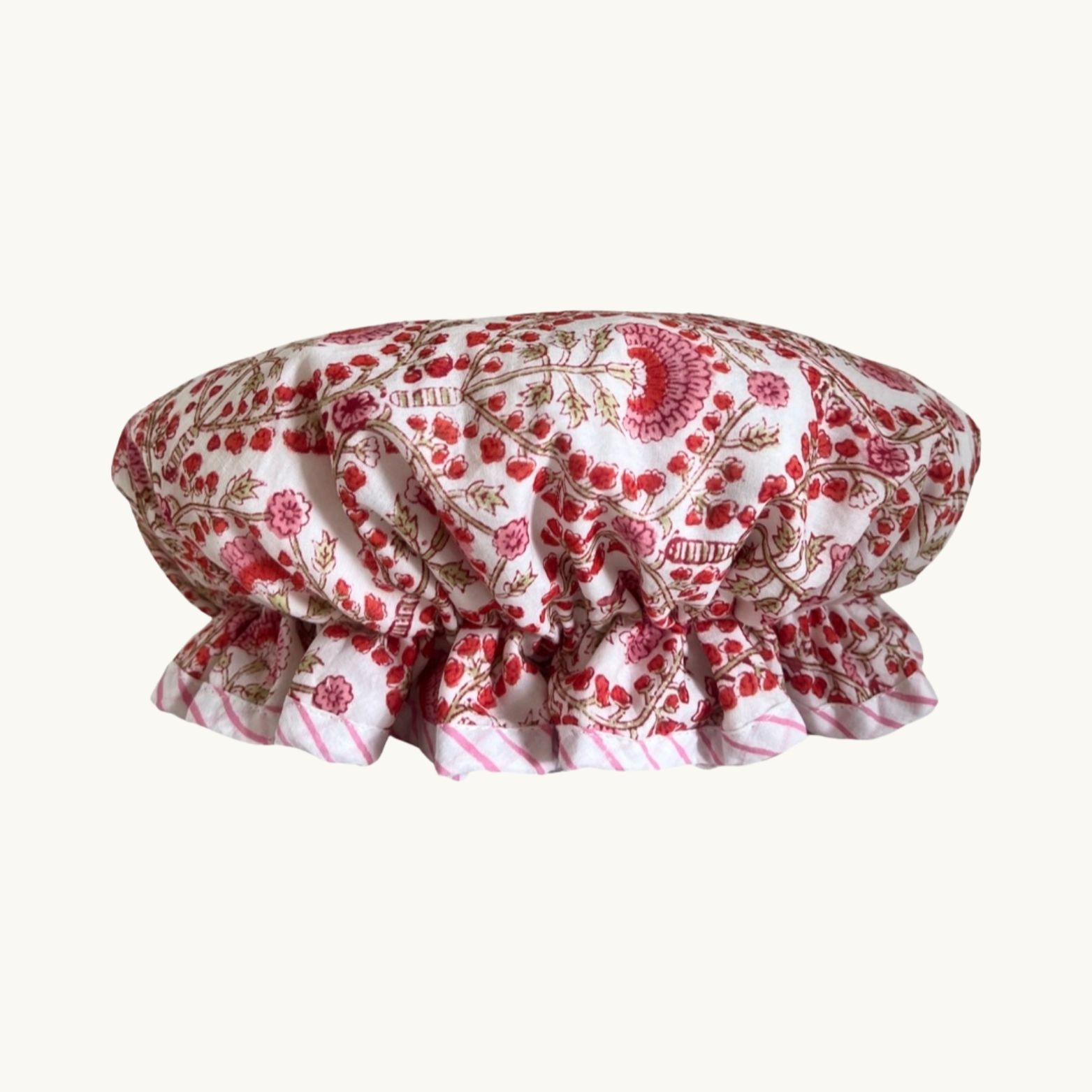 Pink Freya Handblocked Shower Cap